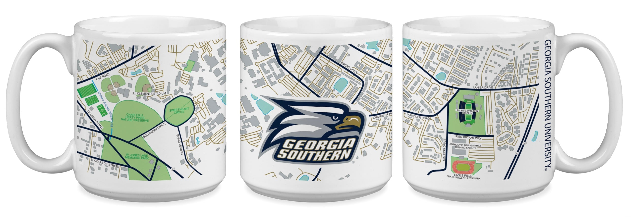 Campus Map Ceramic 20oz Mug – Southern Exchange Company