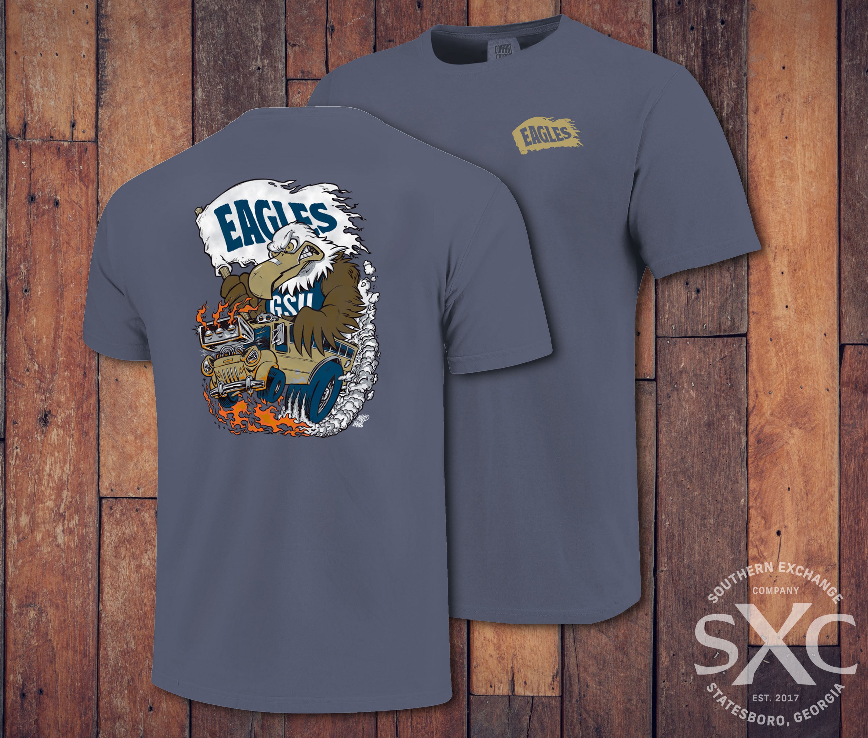 YOUTH Hot Rod Gus - Navy Comfort Colors – Southern Exchange Company