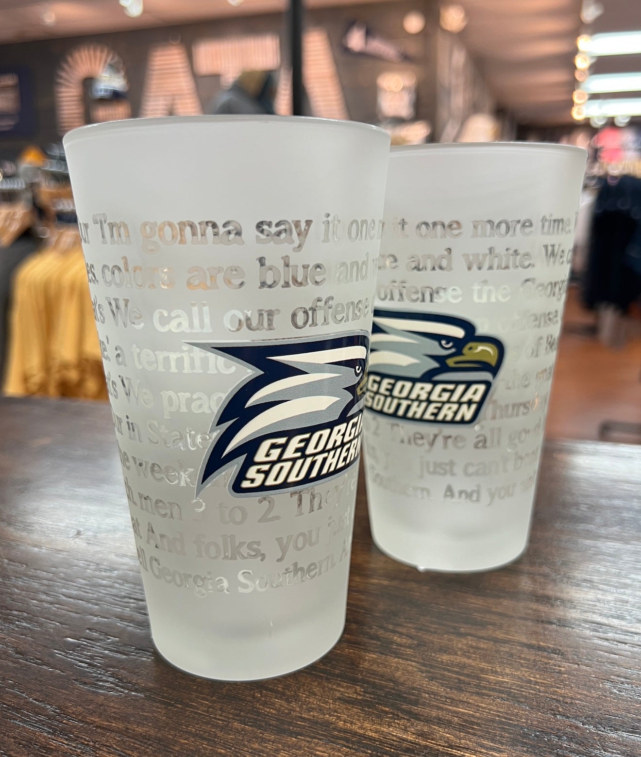 Erk Russell Quote - Frosted Pint Glass – Southern Exchange Company
