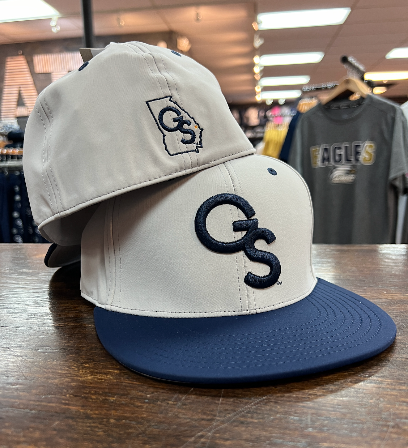 Pro Shape GS GREY w/NAVY Bill FlexFit Cap – Southern Exchange Company