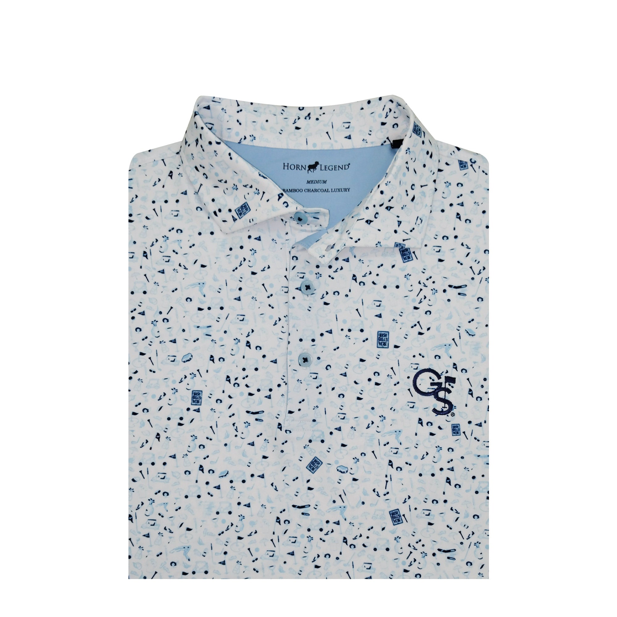 HORN LEGEND - On The Course - GS Golf Logo - Performance Polo ...