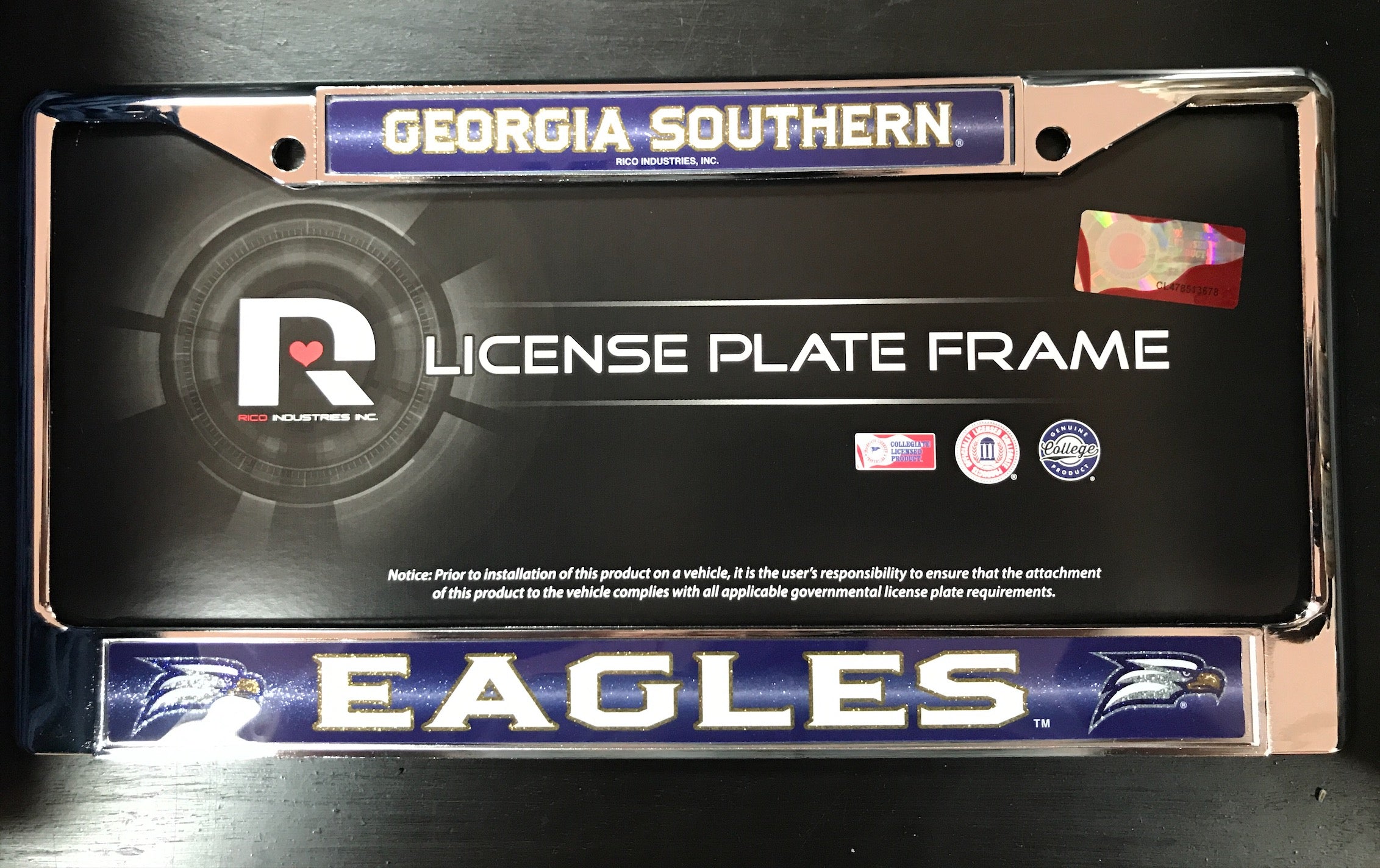 License Plate Frame Sparkle - Metal – Southern Exchange Company